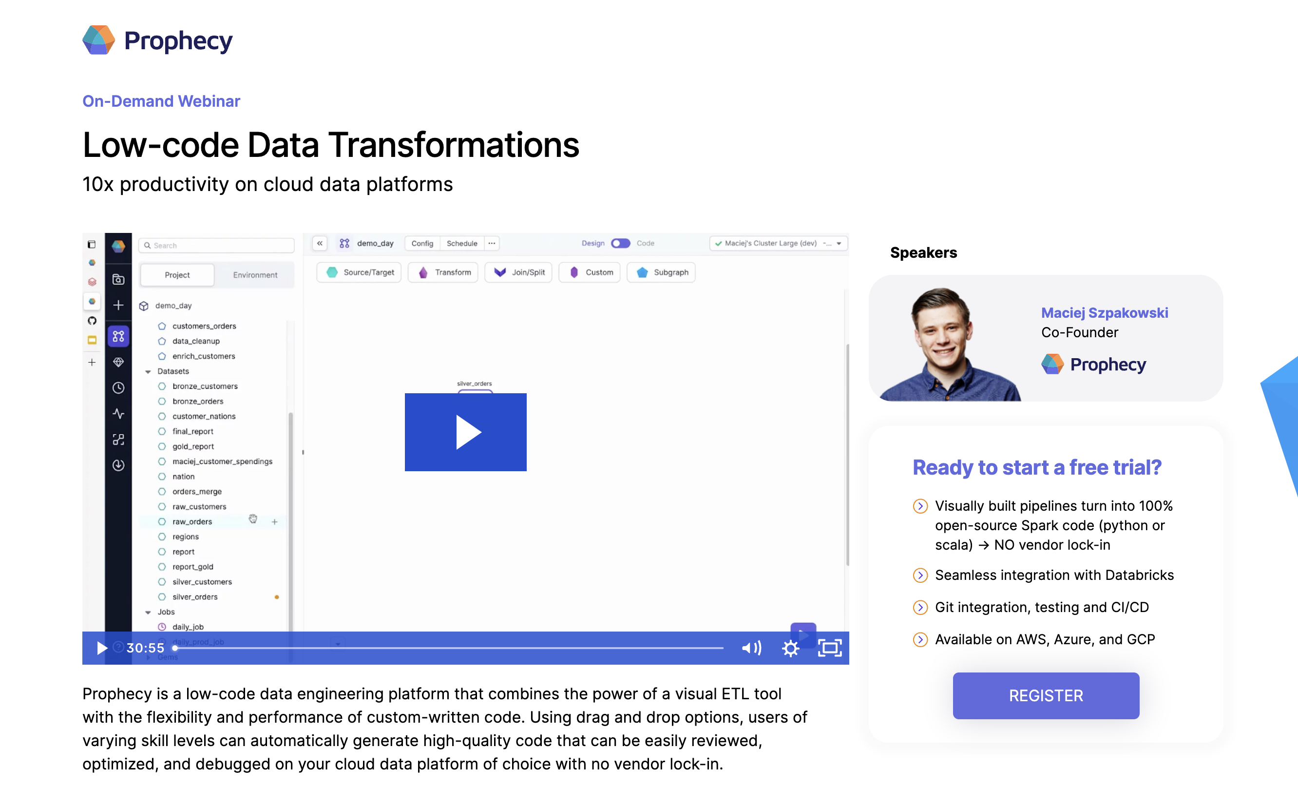 Low-Code Data Transformations - On-Demand Webinar